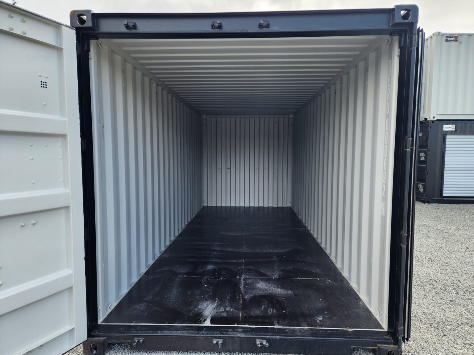 20ft GP Black shipping container - (Cromwell) - Cubex Containers