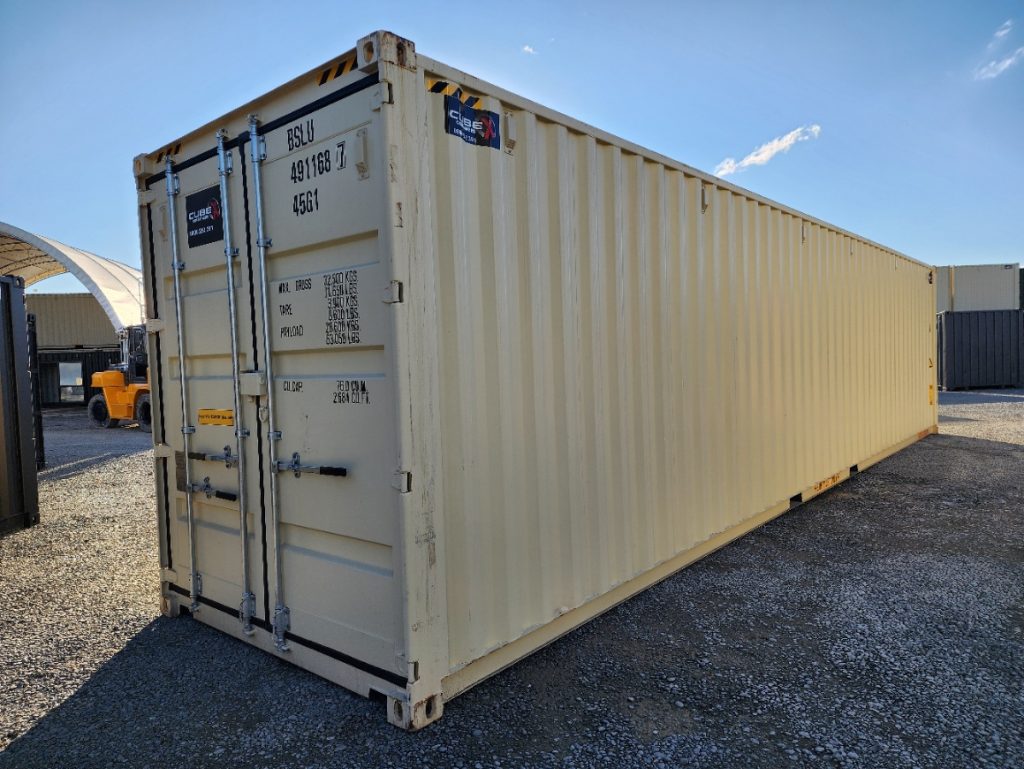 40ft High Cube New build Beige single trip shipping container ...